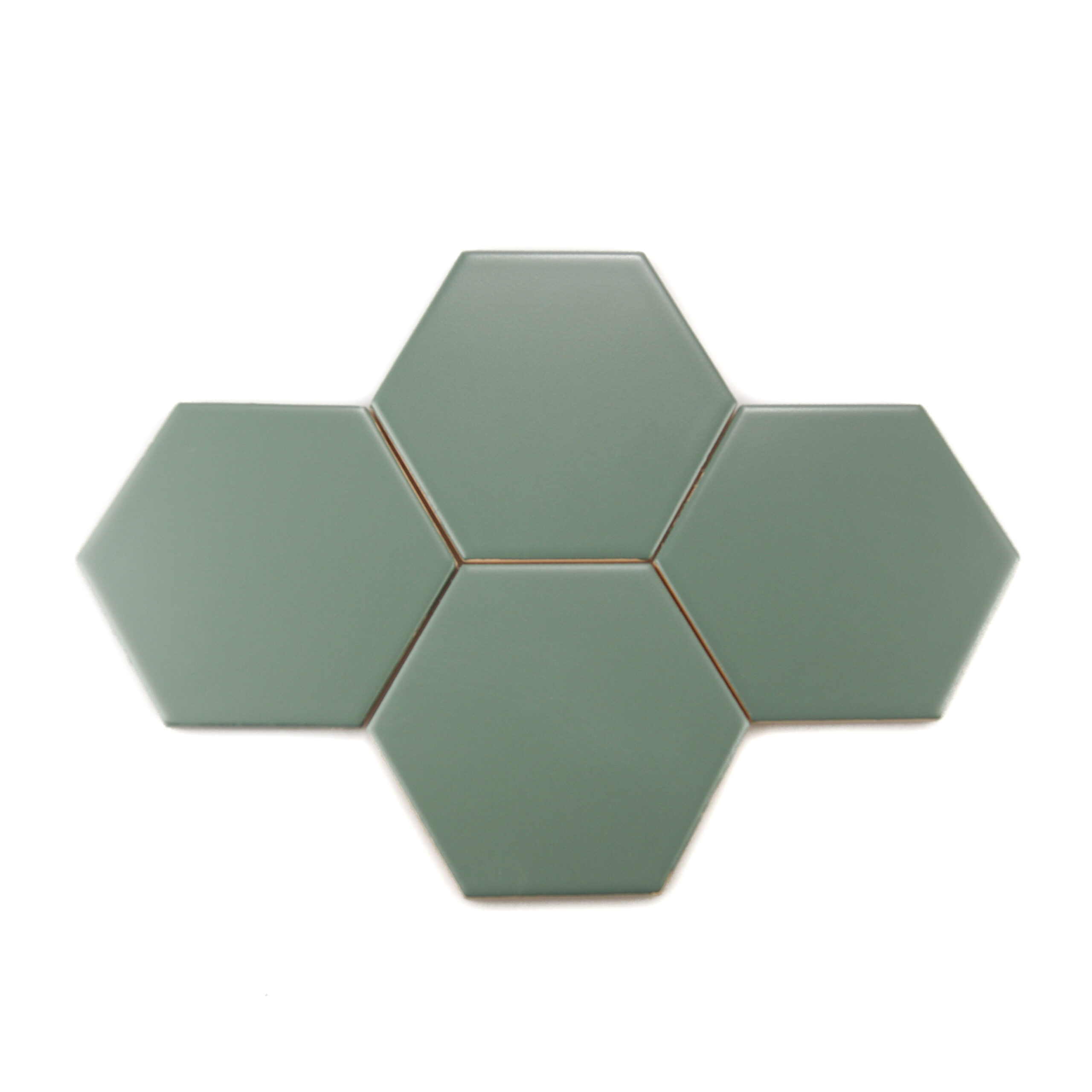 Mozaika Heksagon Khaki Mat - Ceramik Studio